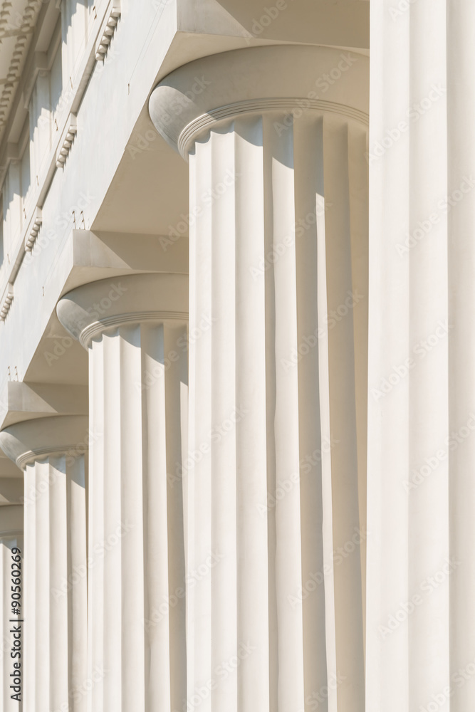 Doric Columns Of Ancient Greek Temple Stock Photo | Adobe Stock