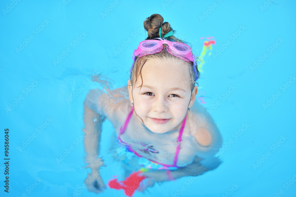 Kids in swimming pool. Stock-Foto | Adobe Stock