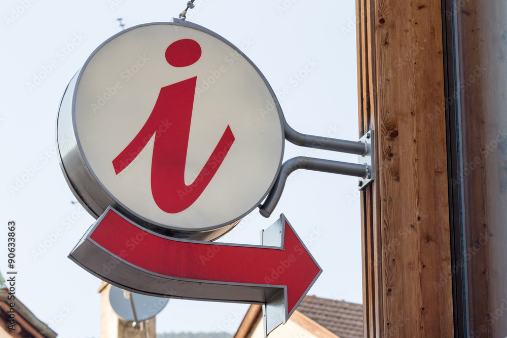 Cartello informazioni Stock Photo | Adobe Stock