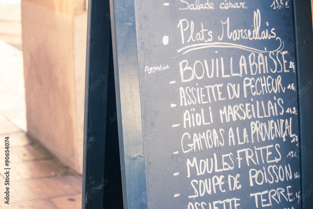 Tableau de menu restaurant Stock Photo | Adobe Stock