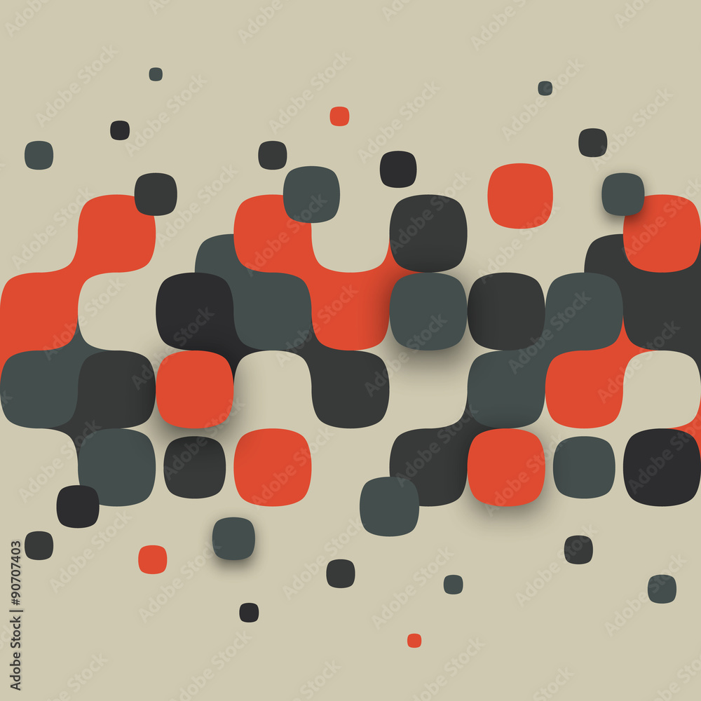Illustration of abstract texture with squares. Stock Vector | Adobe Stock