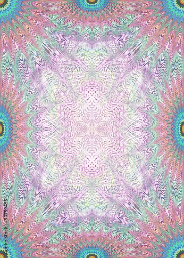 Colored page border design template Stock Vector | Adobe Stock