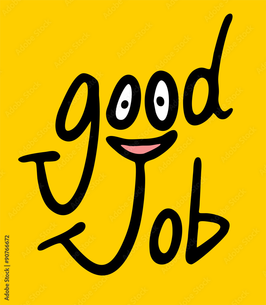 good job symbol Stock Vector | Adobe Stock