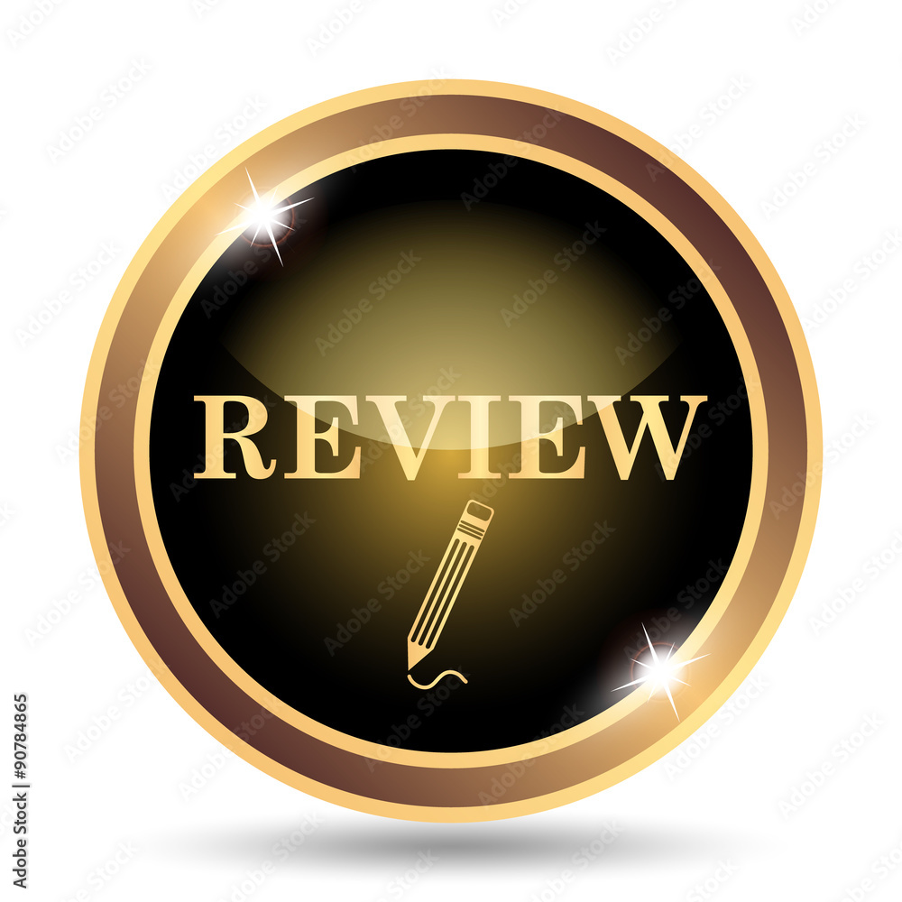 Review icon Stock Illustration | Adobe Stock