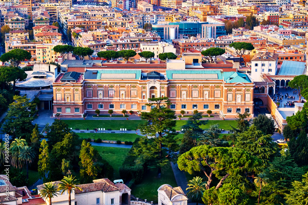 Pinacoteca Vaticana, part of the Vatican museums, inside Vatican Stock Photo | Adobe Stock