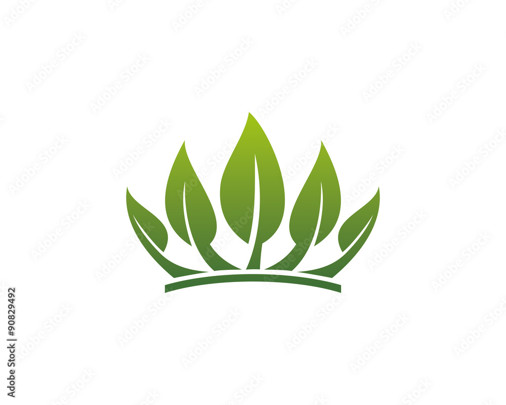 Leaf Crown Stock Vector | Adobe Stock
