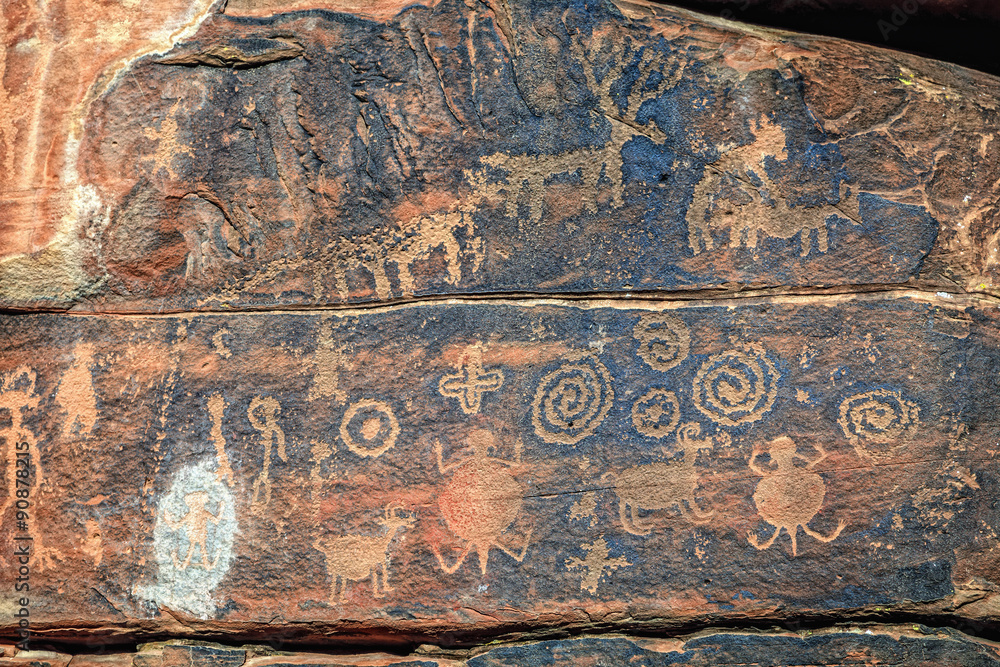 Indian Petroglyphs Stock Photo | Adobe Stock