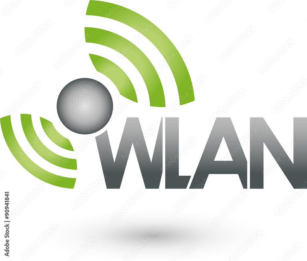 WLAN Logo, Netzwerk, Verbindung Stock Vector | Adobe Stock