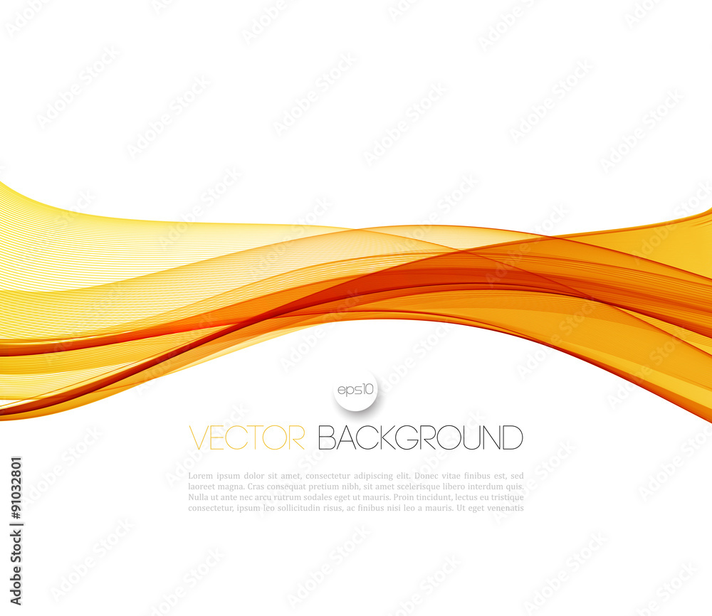 Smooth wave stream line abstract header layout. Vector Stock Vector ...