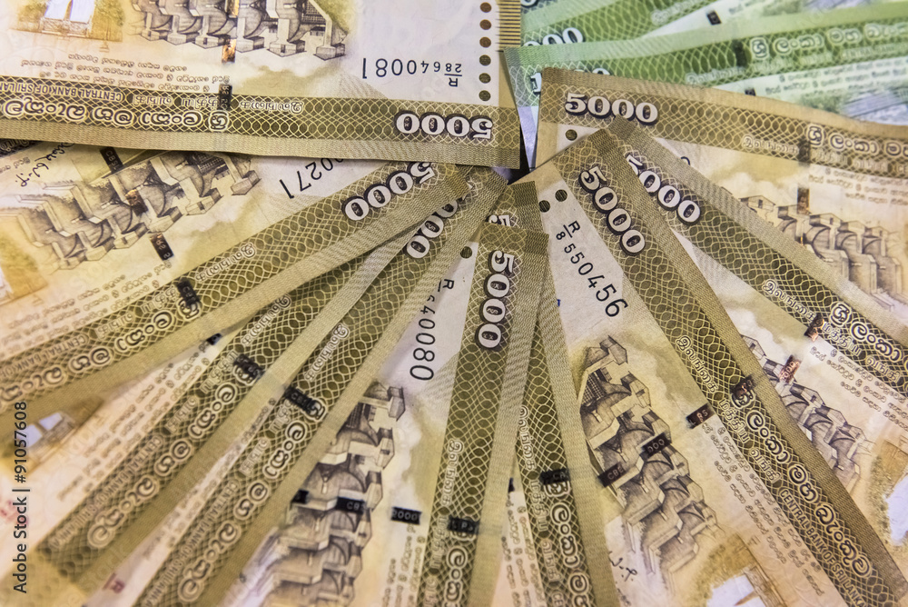 Sri Lanka Currency Rupees Stock Photo Adobe Stock