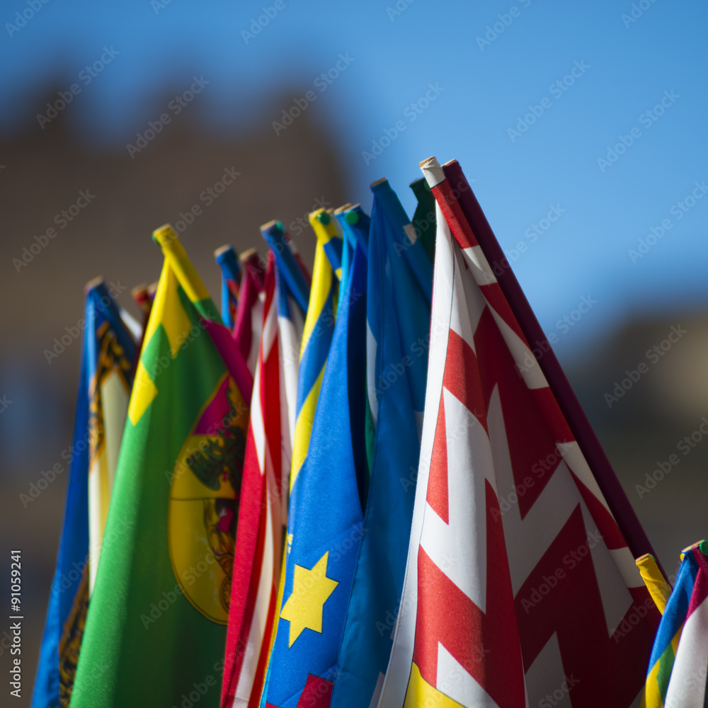 Flags of Palio Stock Photo | Adobe Stock