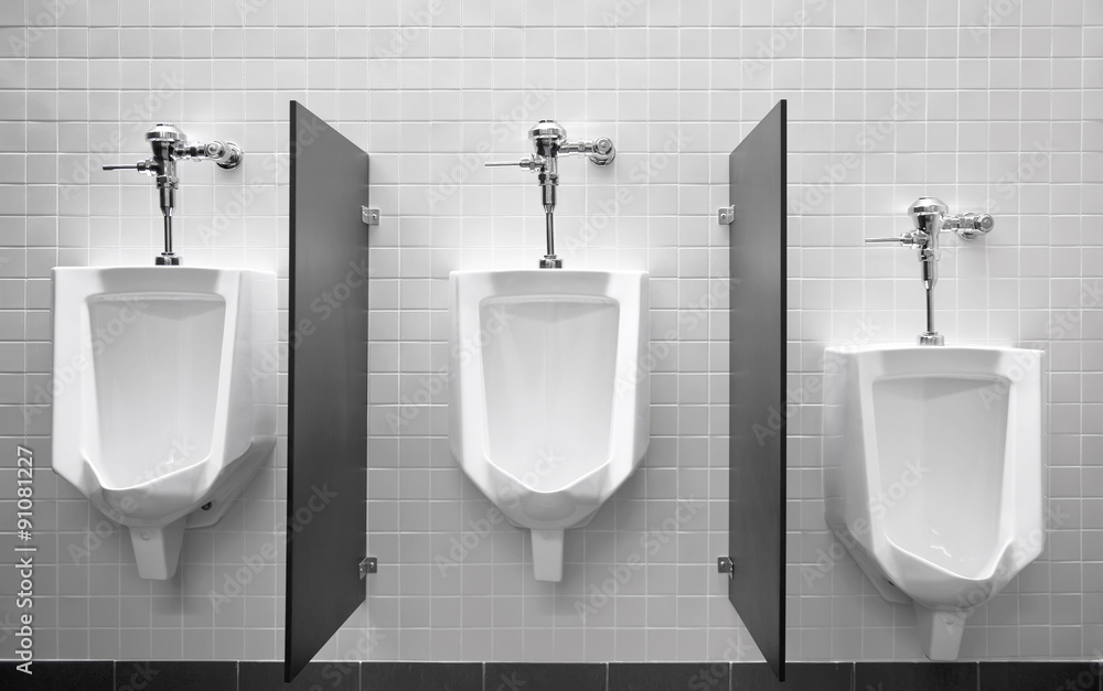 Row of Urinals Stock Photo | Adobe Stock
