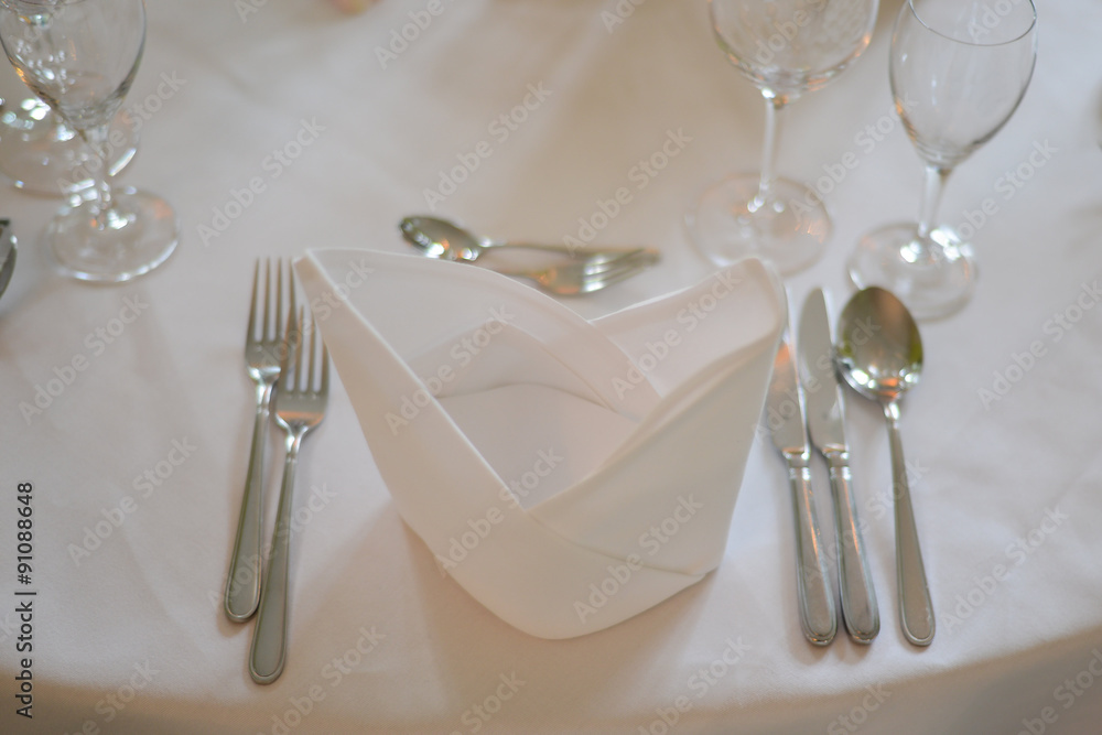 festliches Gedeck Stock-Foto | Adobe Stock