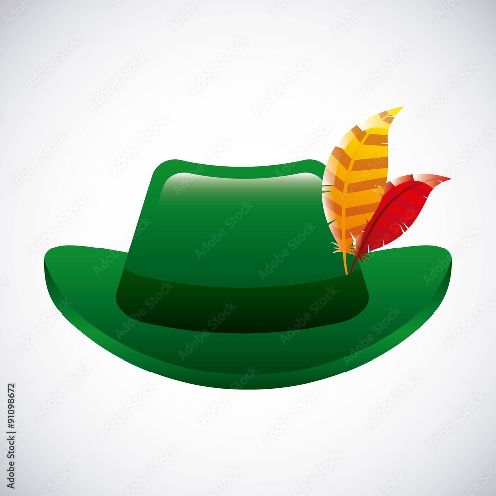 german typical hat Stock Vector | Adobe Stock