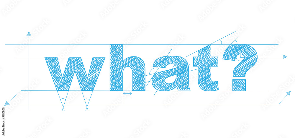 "WHAT?" Vector Overlapping Letters Icon Stock Vector | Adobe Stock