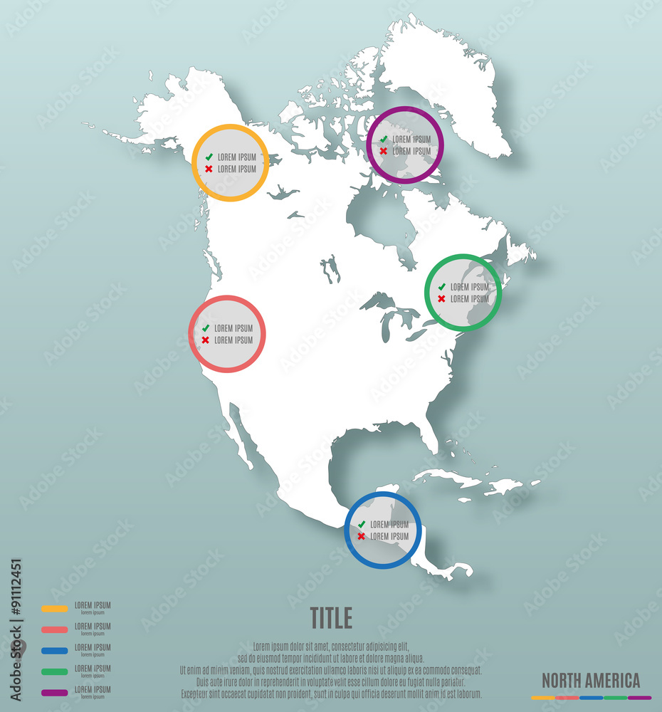 Printable continent cutouts
