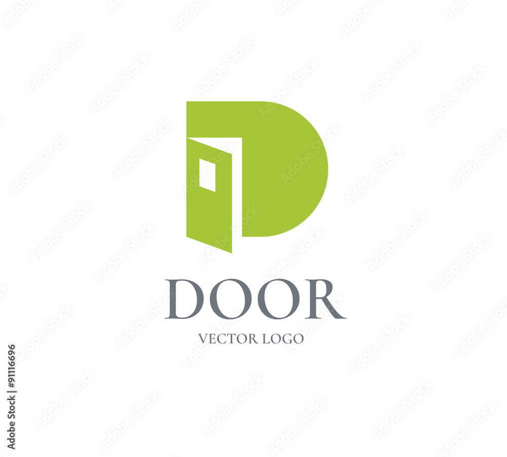 Logo Door design vector template. Business concept Stock Vector | Adobe ...