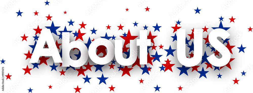 About us sign. Stock Vector | Adobe Stock