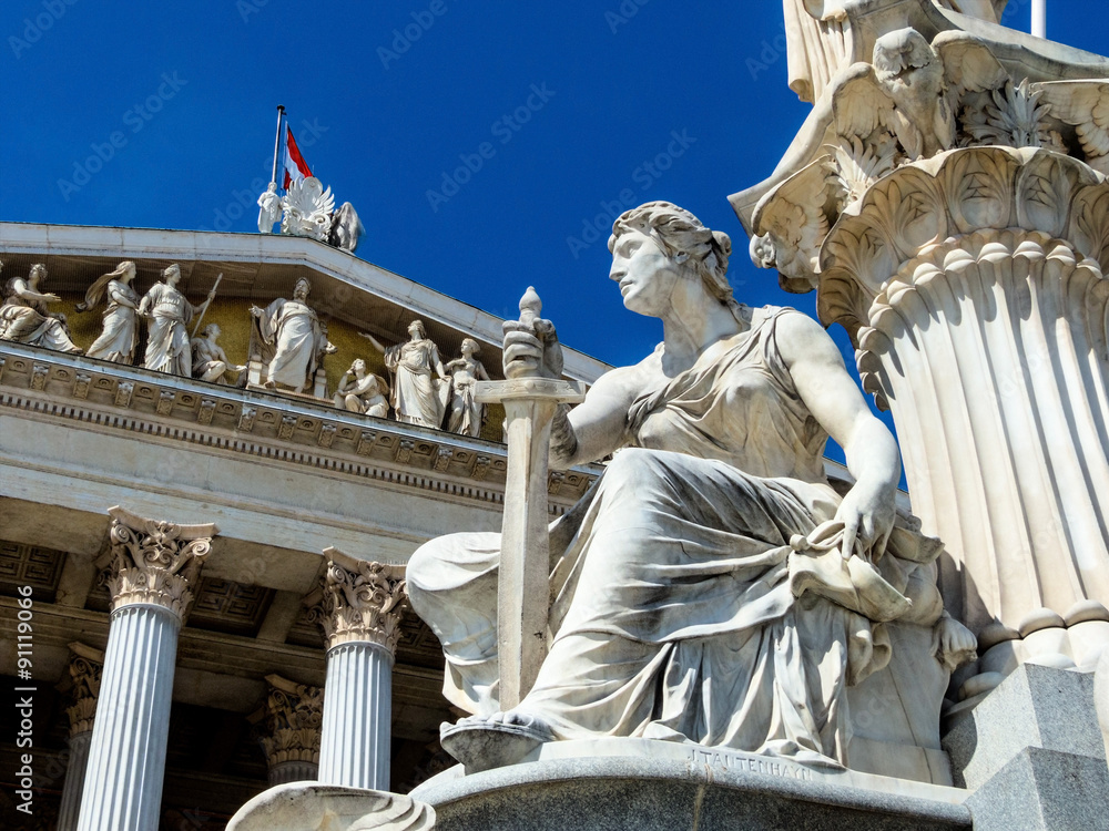 Österreich, Wien, Parlament Stock-Foto | Adobe Stock