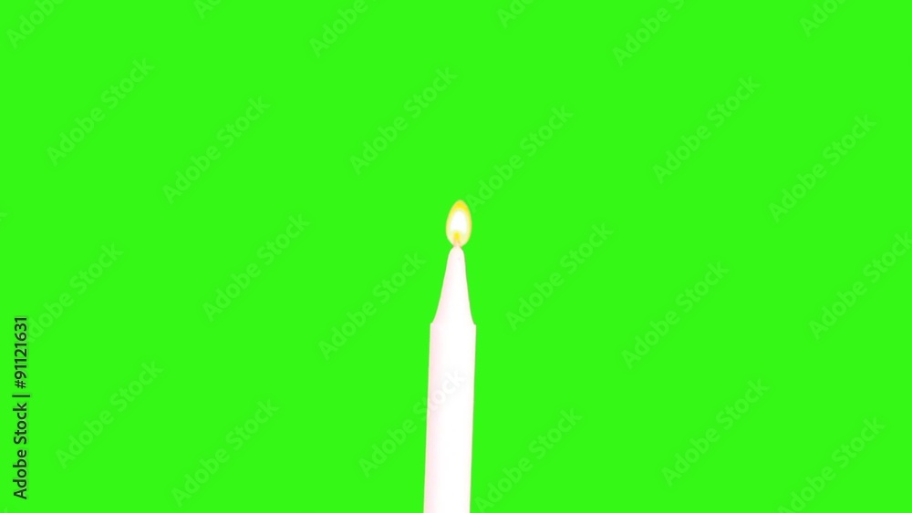 candle stick with green screen Stock Video | Adobe Stock