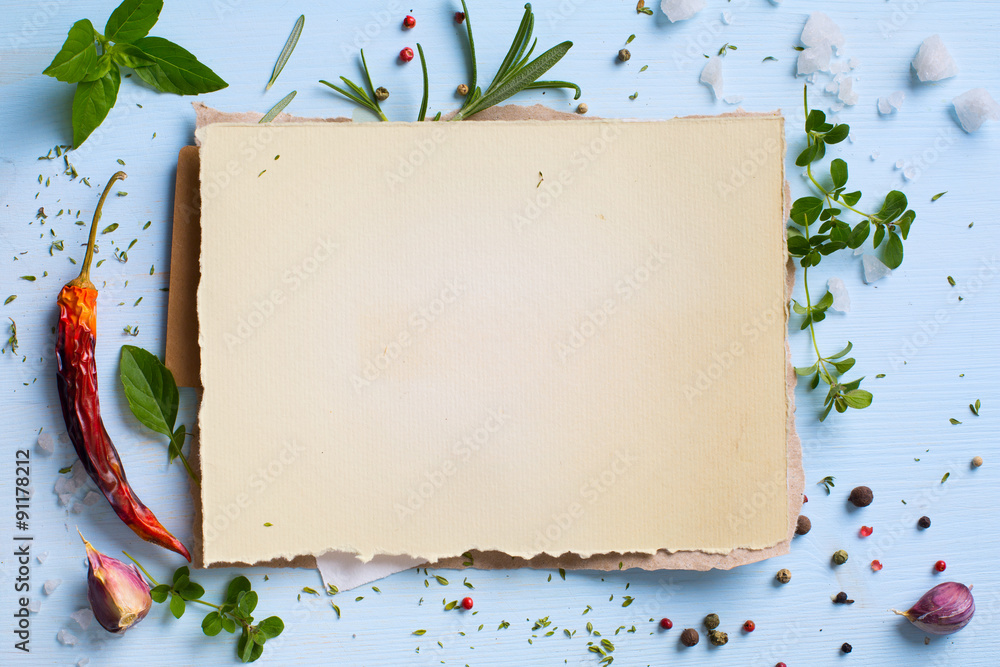 Art italian homemade menu food background; restaurant week Stock Photo ...