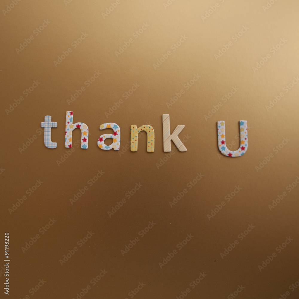 thank U Stock Photo | Adobe Stock