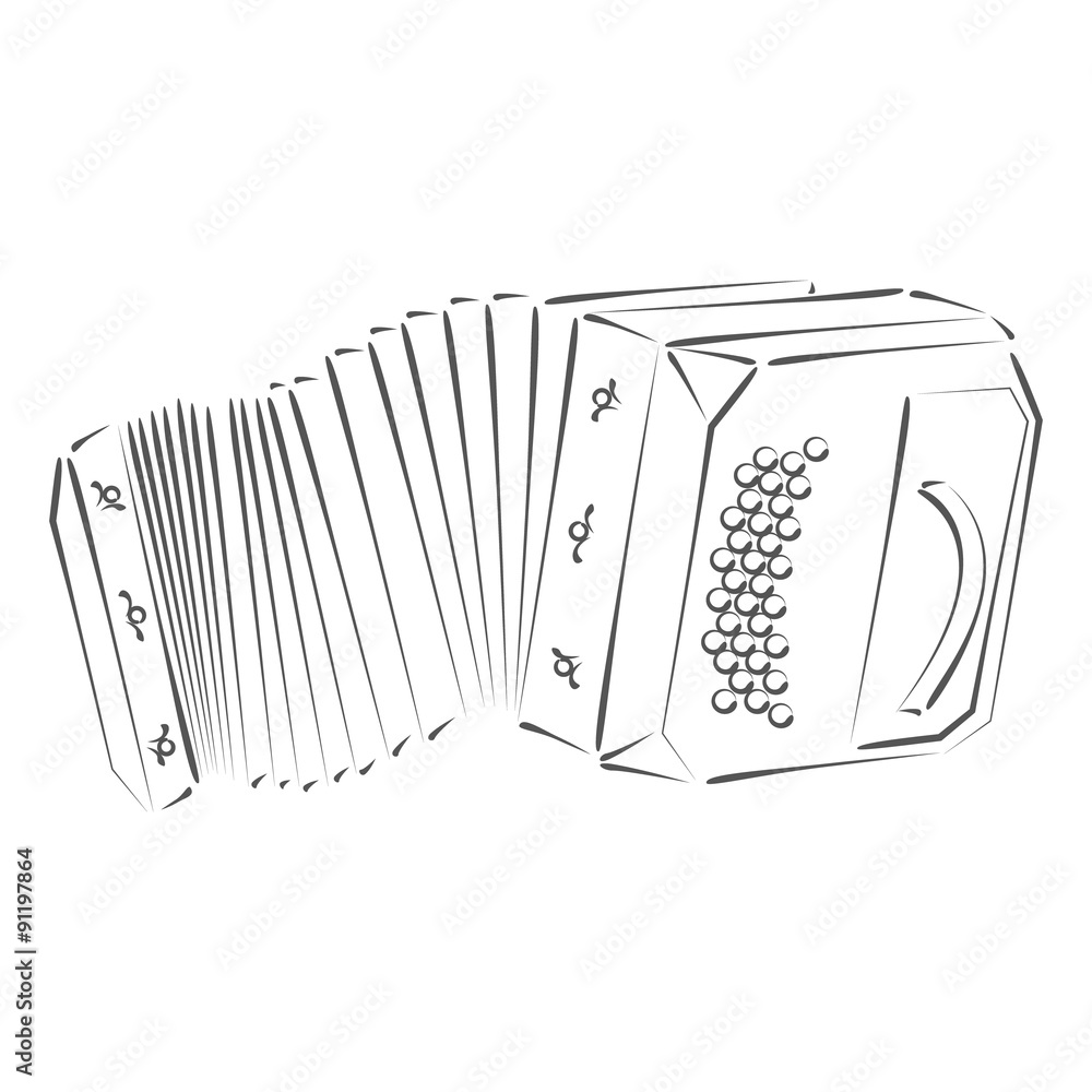 Bandoneon. Stock Illustration | Adobe Stock