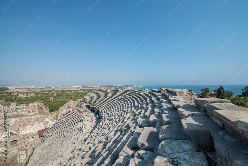 Antalya, side antik kent harabeleri Stock Photo | Adobe Stock