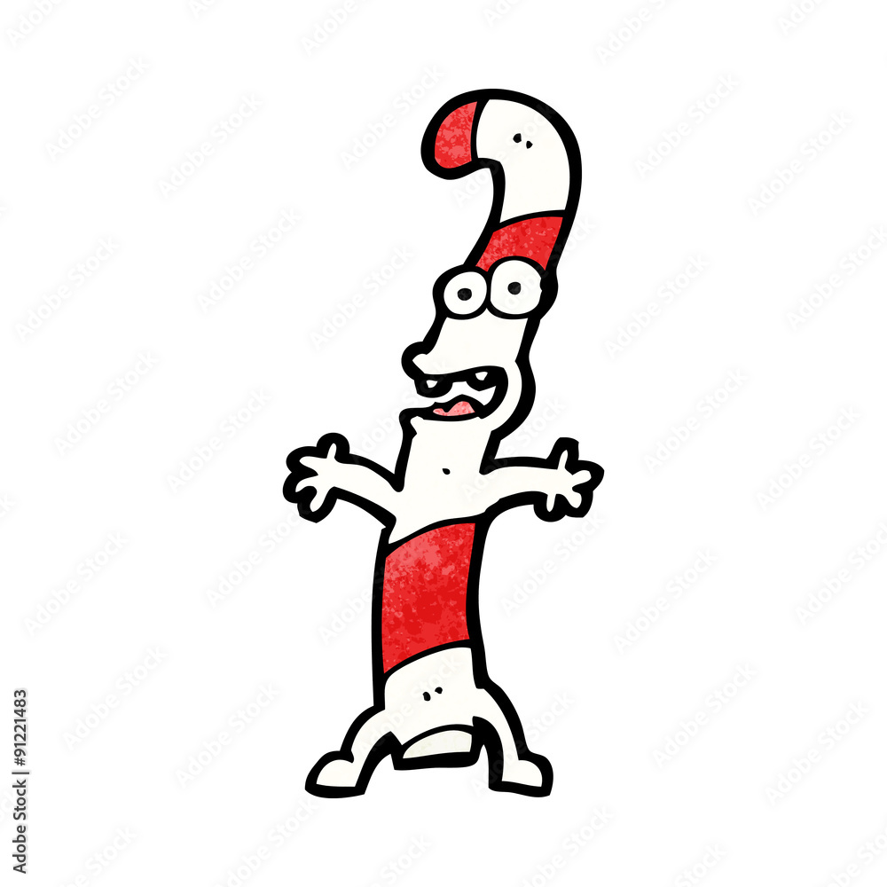 cartoon candy cane Stock Vector | Adobe Stock