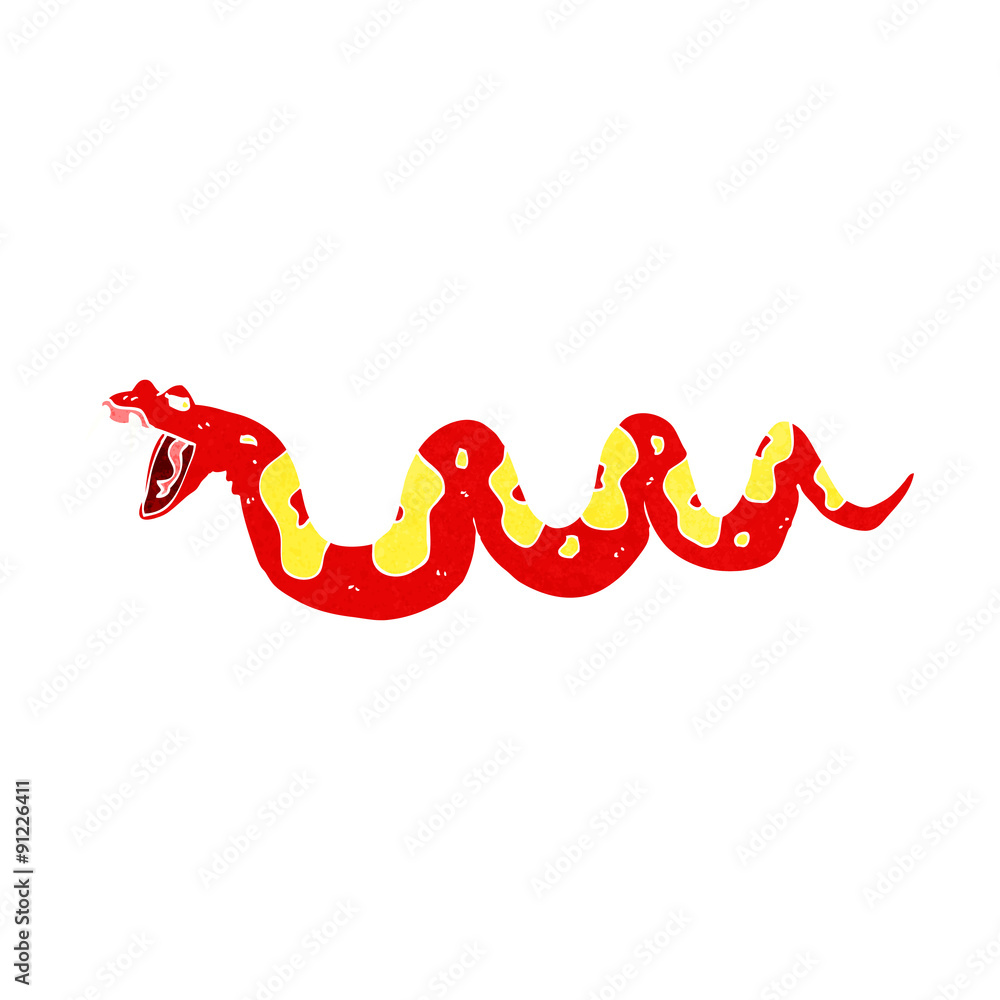 cartoon poisonous snake Stock Vector | Adobe Stock