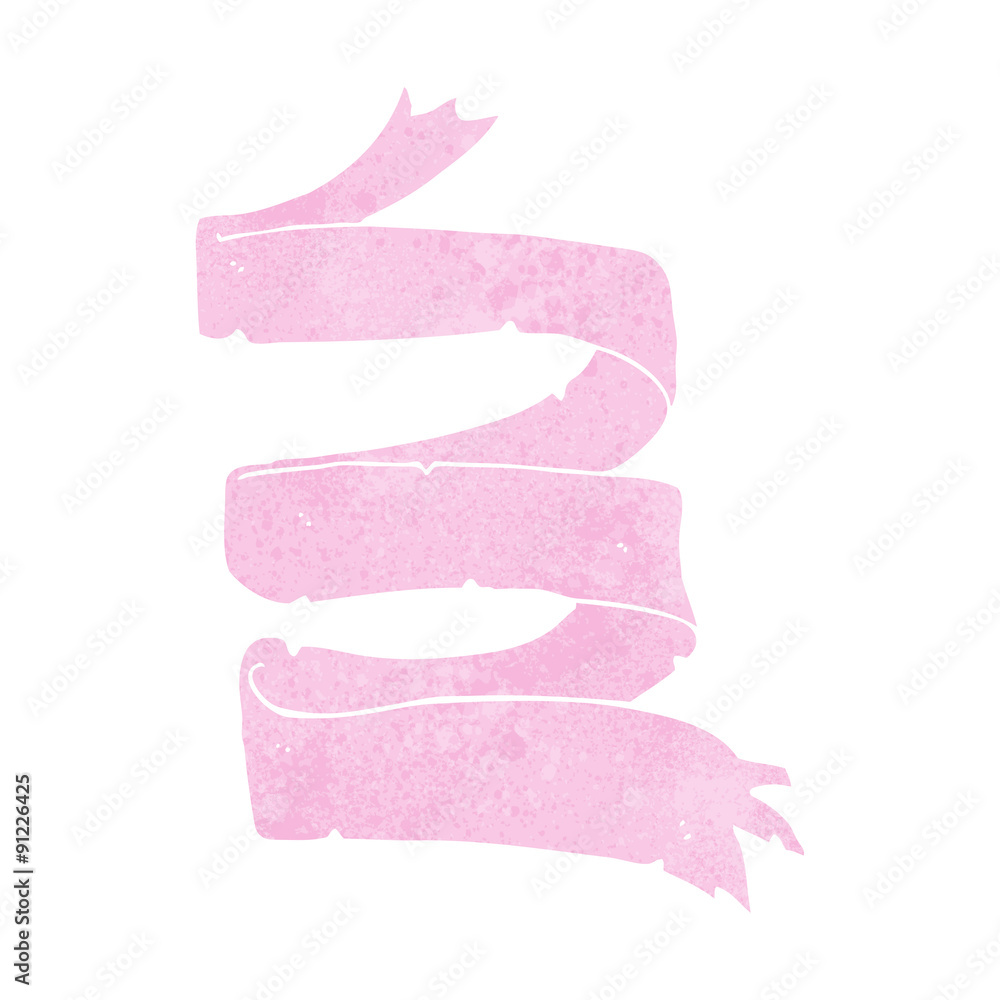cartoon pink scroll Stock Vector | Adobe Stock