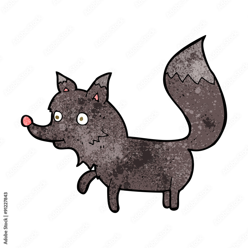 cartoon wolf cub Stock Vector | Adobe Stock