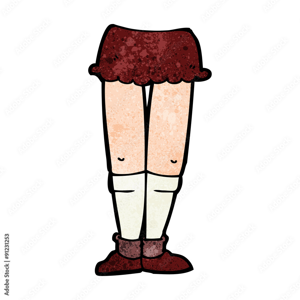 cartoon female legs Stock Vector | Adobe Stock