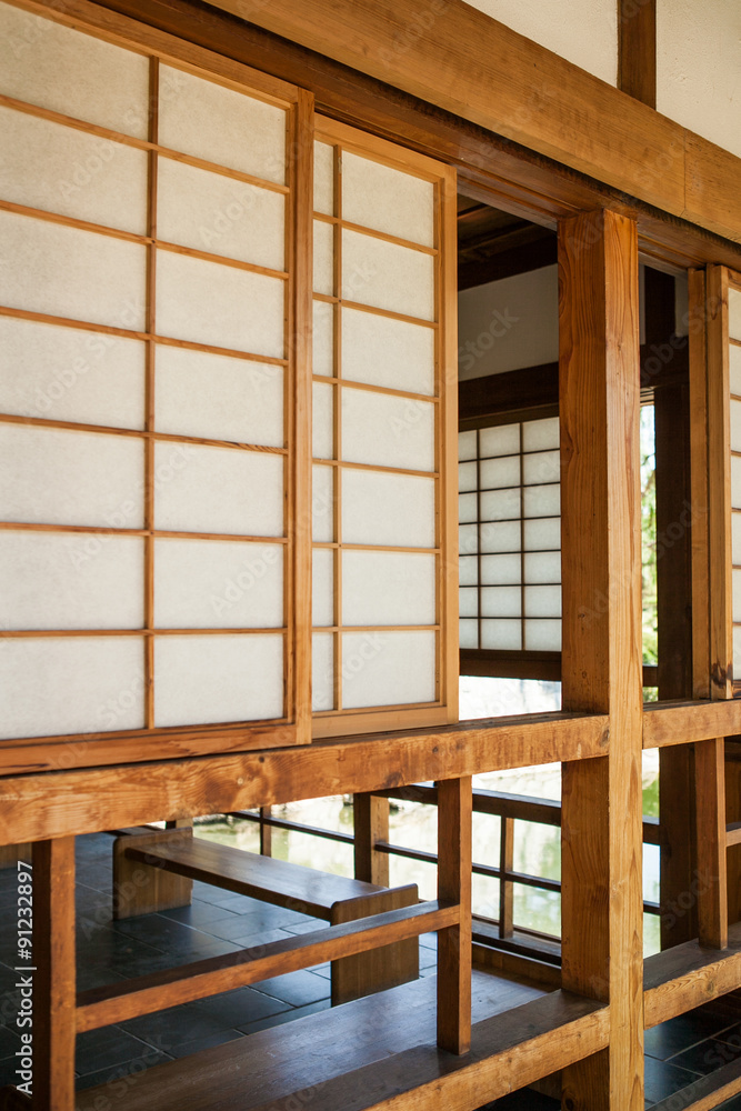 texture of Japanese sliding paper door Shoji Stock Photo | Adobe Stock