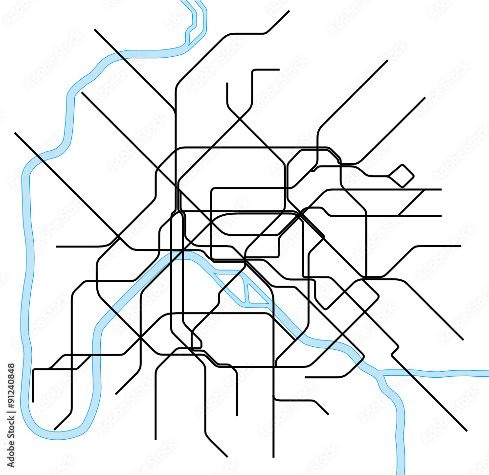 Colored Metro Map Paris Royalty Free Vector Image, 46% OFF