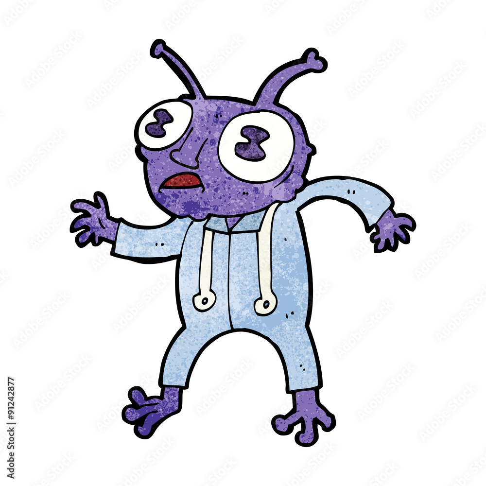 cartoon alien spaceman Stock Vector | Adobe Stock