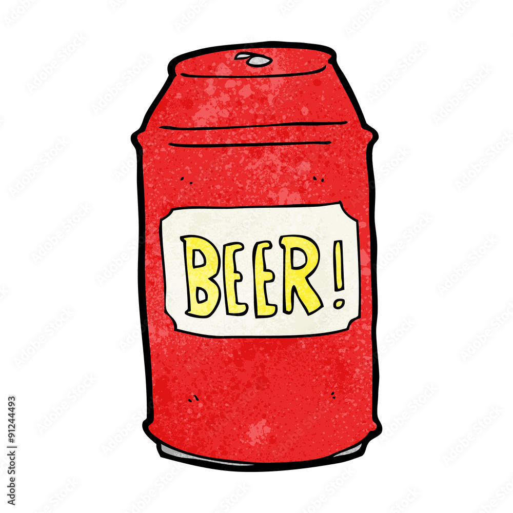 cartoon beer can Stock Vector | Adobe Stock