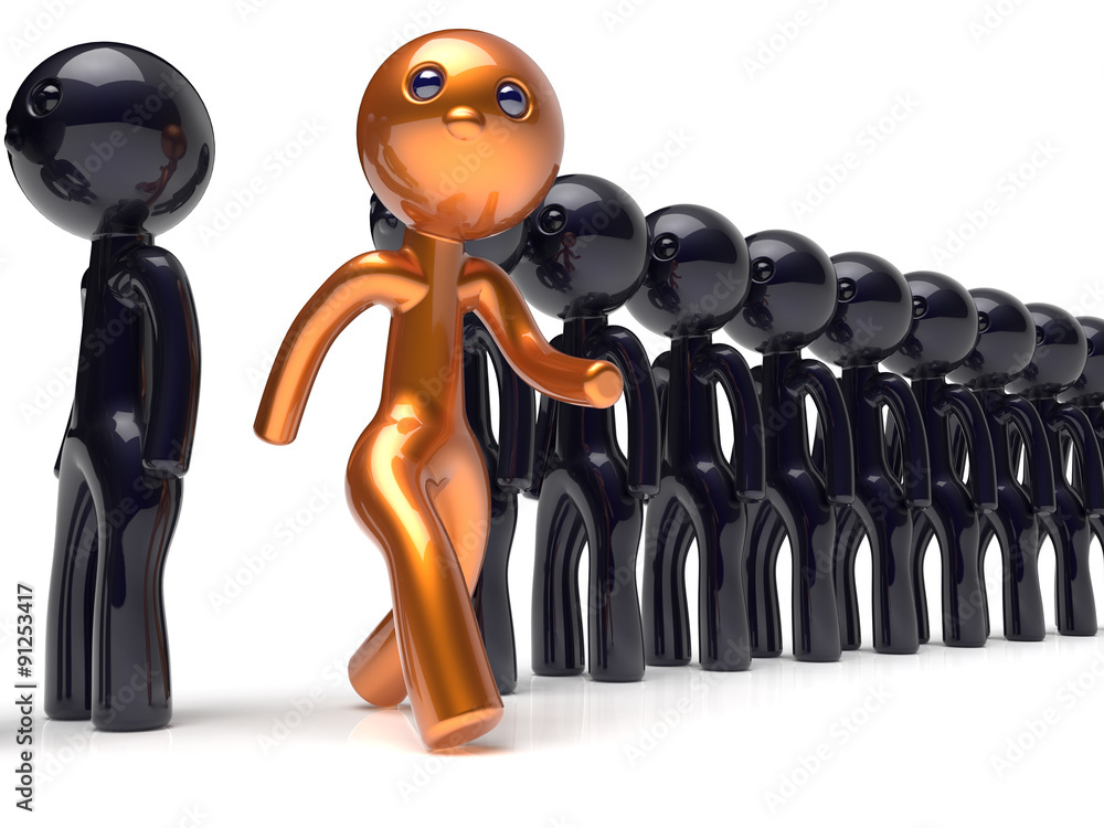 Unique Person In Crowd