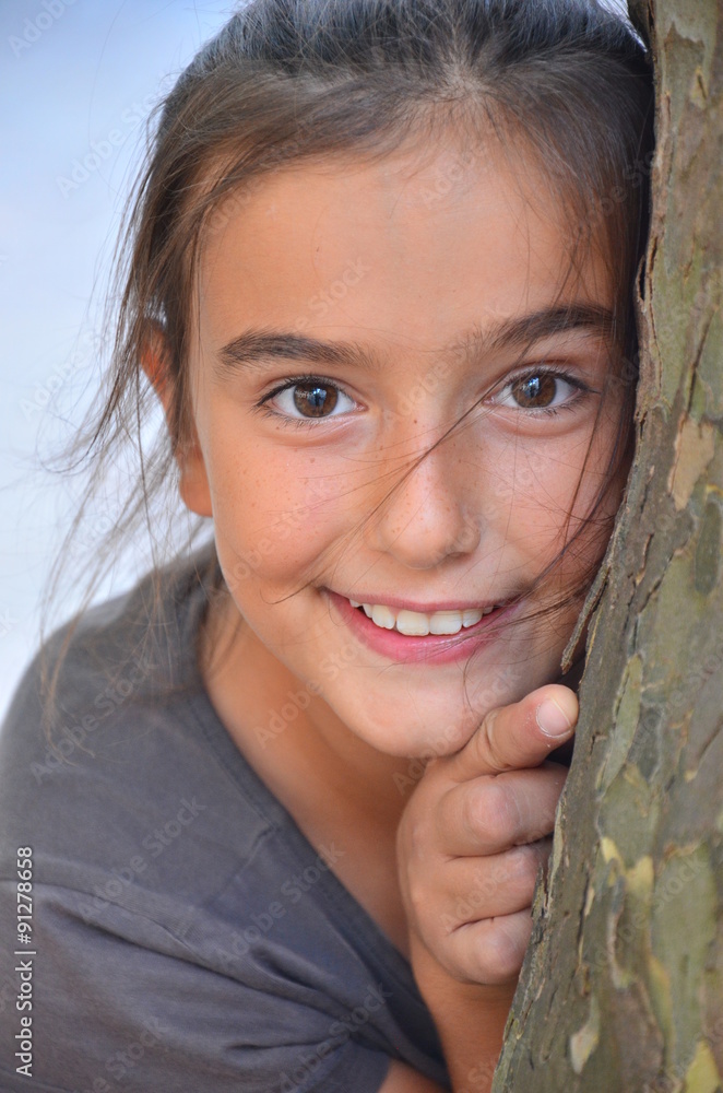 Mädchenportrait Stock-Foto | Adobe Stock