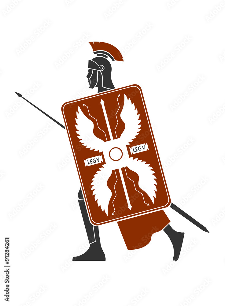 Roman soldier icon Stock-Vektorgrafik | Adobe Stock