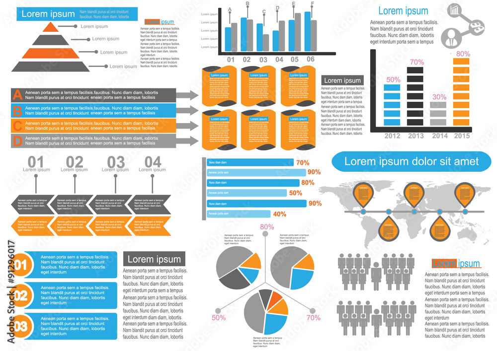 Set elements of infographics. Stock Vector | Adobe Stock