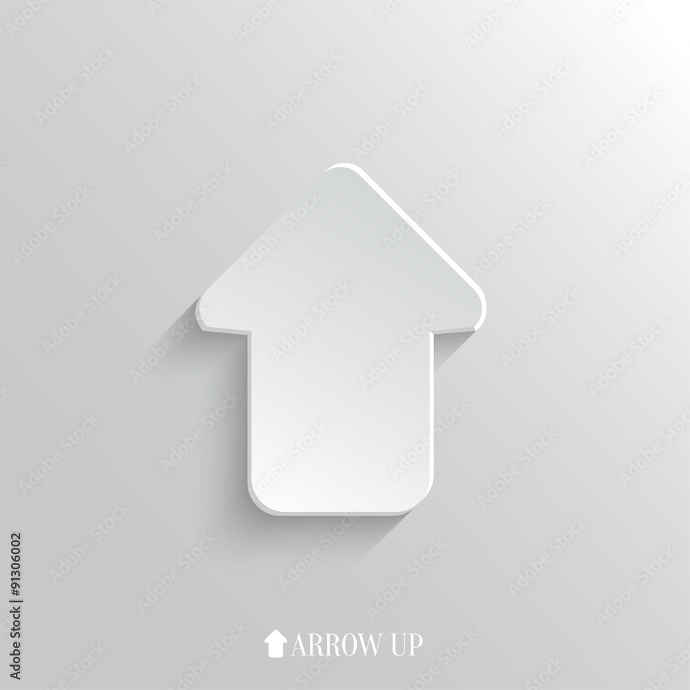 Up arrow icon - vector web background Stock Vector | Adobe Stock