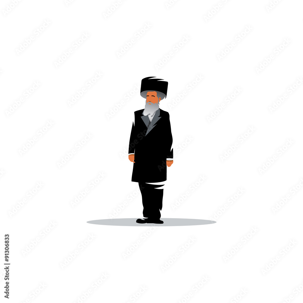 Jewish man sign. Jew. Vector Illustration. Stock Illustration | Adobe Stock