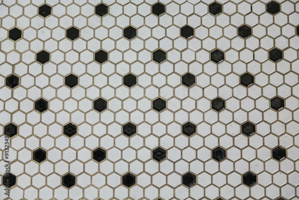 Black and White Mosaic Tile for Background Stock Photo | Adobe Stock