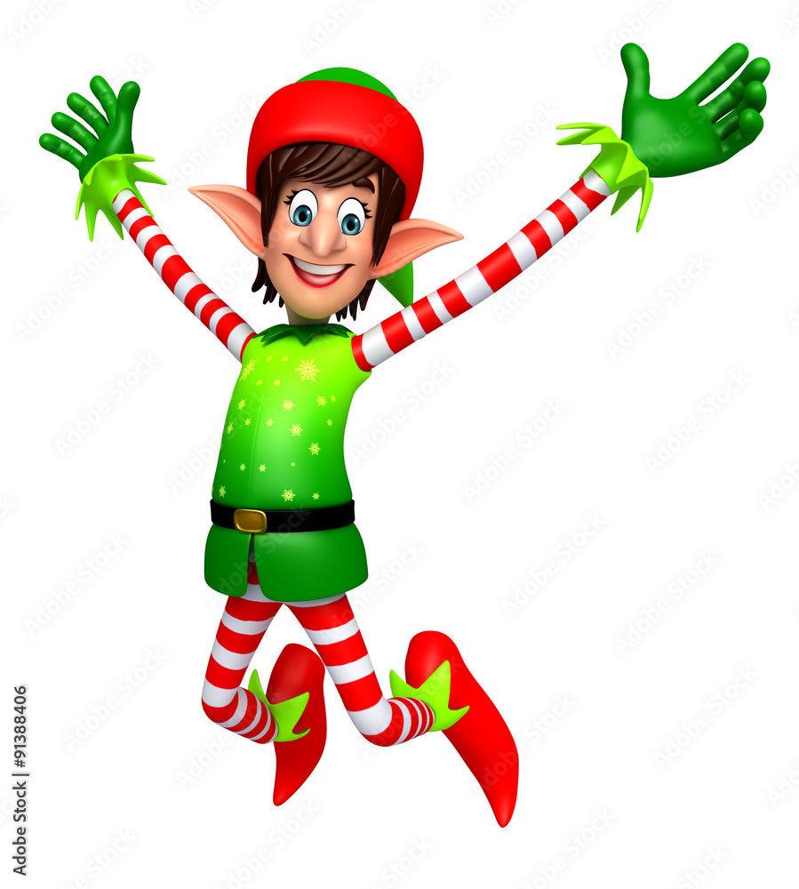 Cartoon Elves Stock Illustration | Adobe Stock