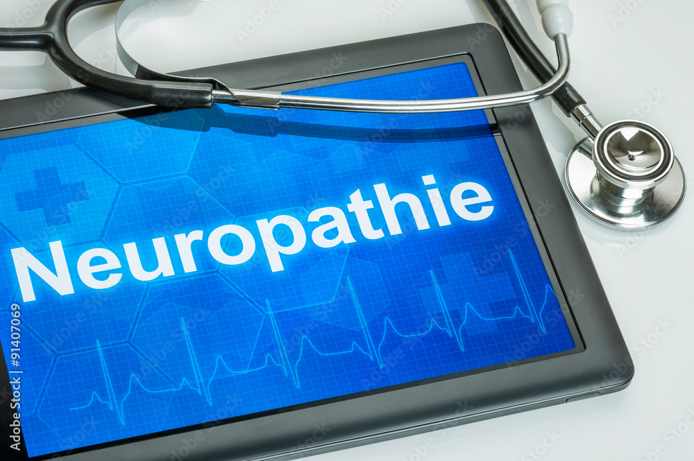 Tablet mit der Diagnose Neuropathie auf dem Display Stock-Foto | Adobe ...