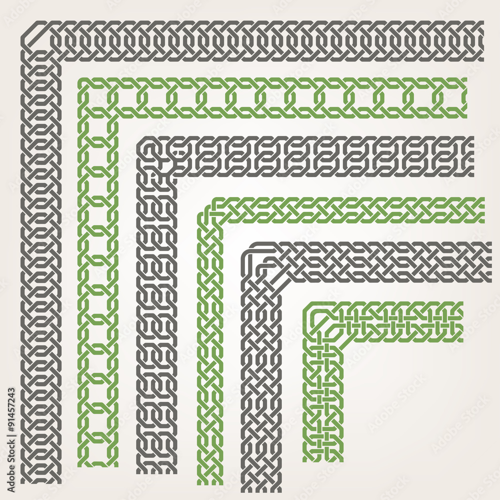 Decorative seamless border Stock Vector | Adobe Stock