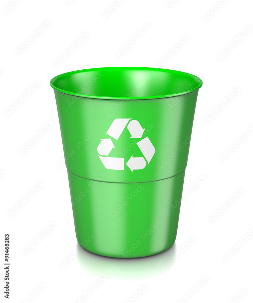 Real Green Recycle Bin