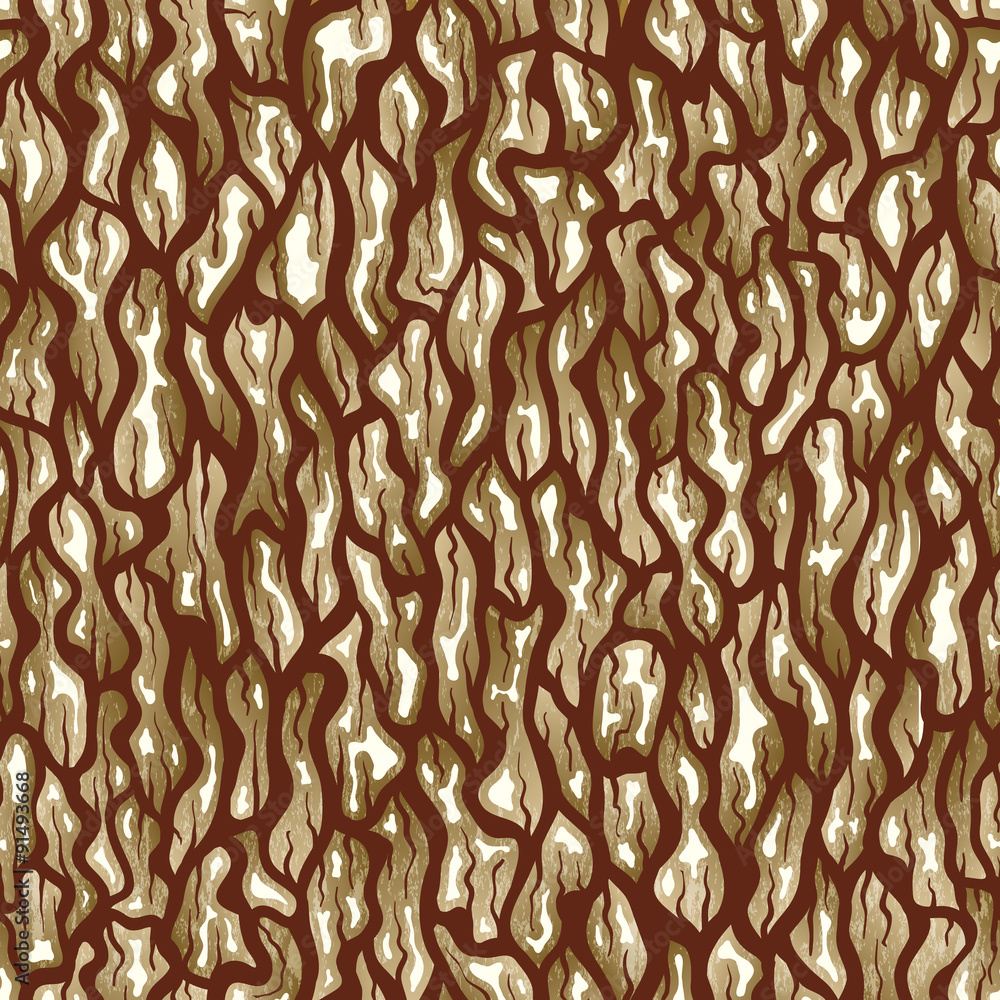 Tree bark texture. Seamless vector background. Stock Vector | Adobe Stock
