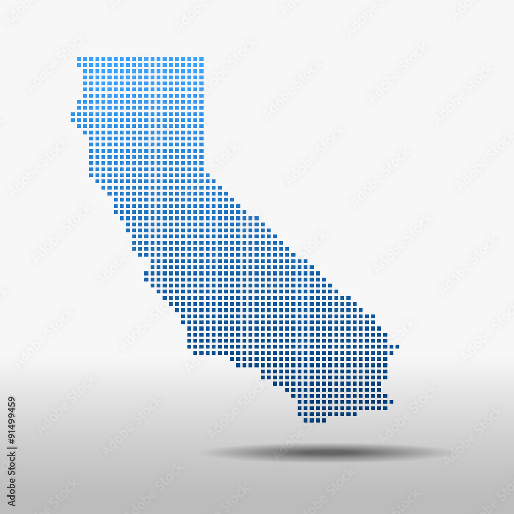 map of California Stock Vector | Adobe Stock